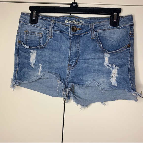 Machine | Shorts | Machine Distressed Cut Off Denim Shorts | Poshmark